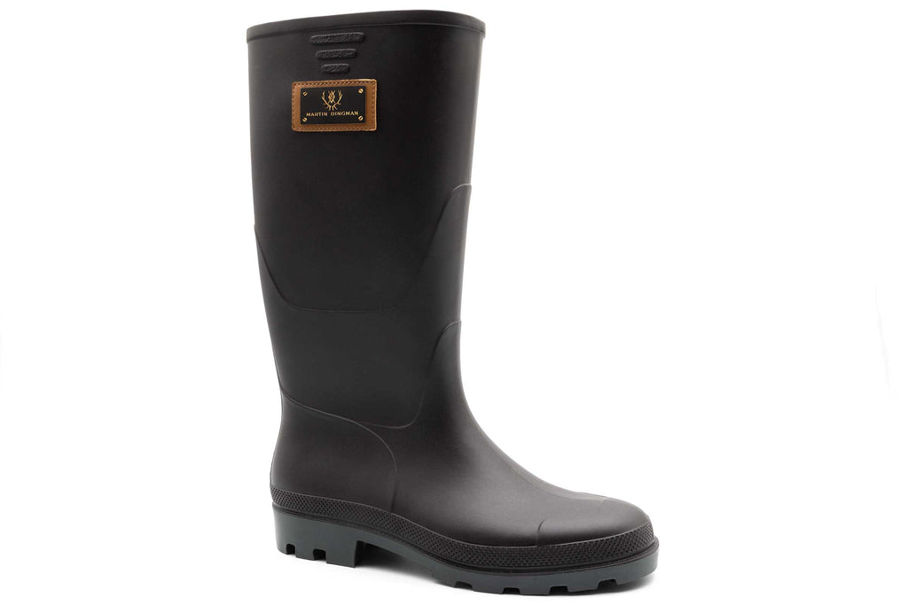Wellington Waterproof PVC Boots - Walnut | Martin Dingman