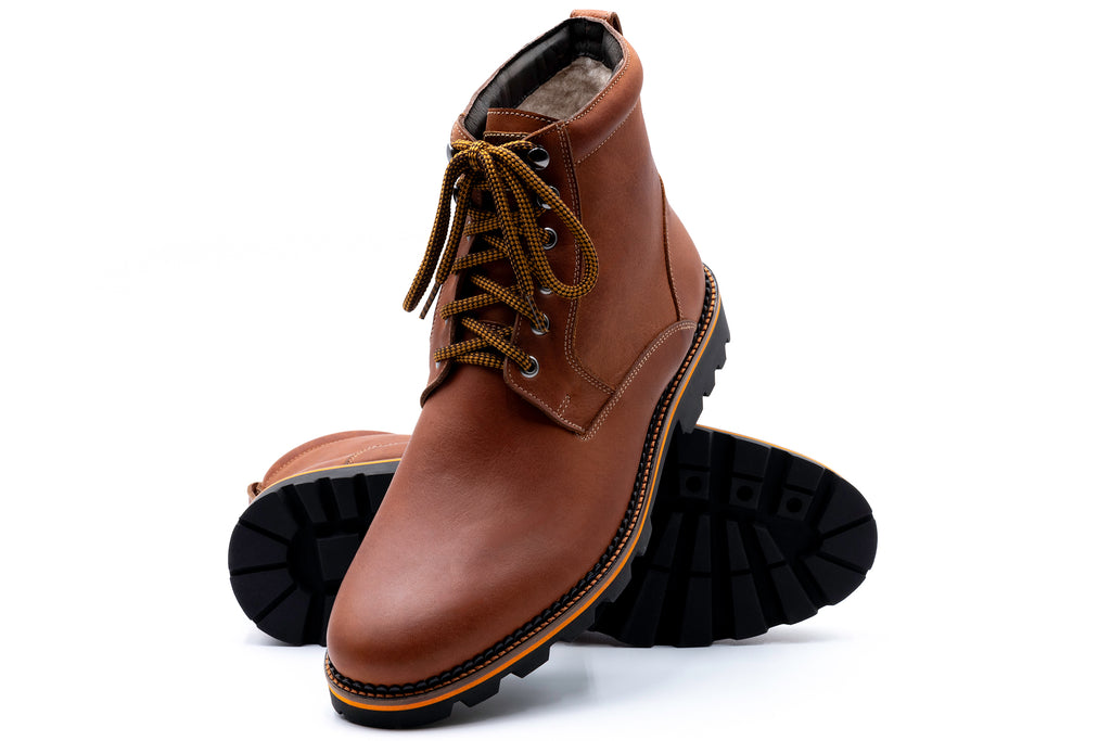 Bad Weather Oiled Saddle Leather Boots - Chestnut | Martin Dingman