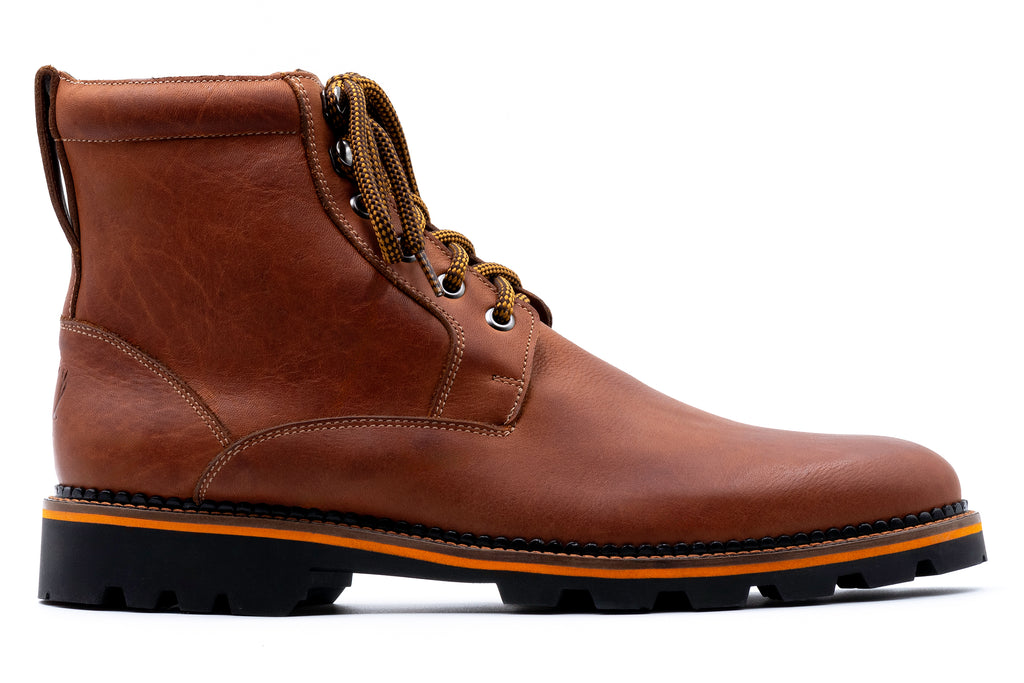 Bad Weather Oiled Saddle Leather Boots - Chestnut | Martin Dingman