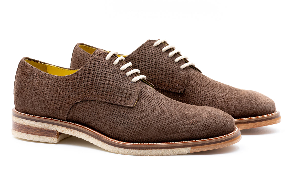 Tuscan Italian Suede Plain Toe - Terra | Martin Dingman