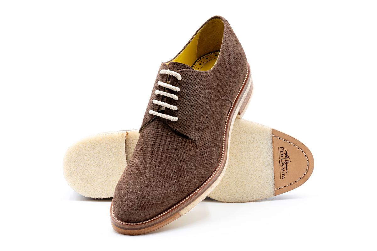 Tuscan Italian Suede Plain Toe - Terra | Martin Dingman