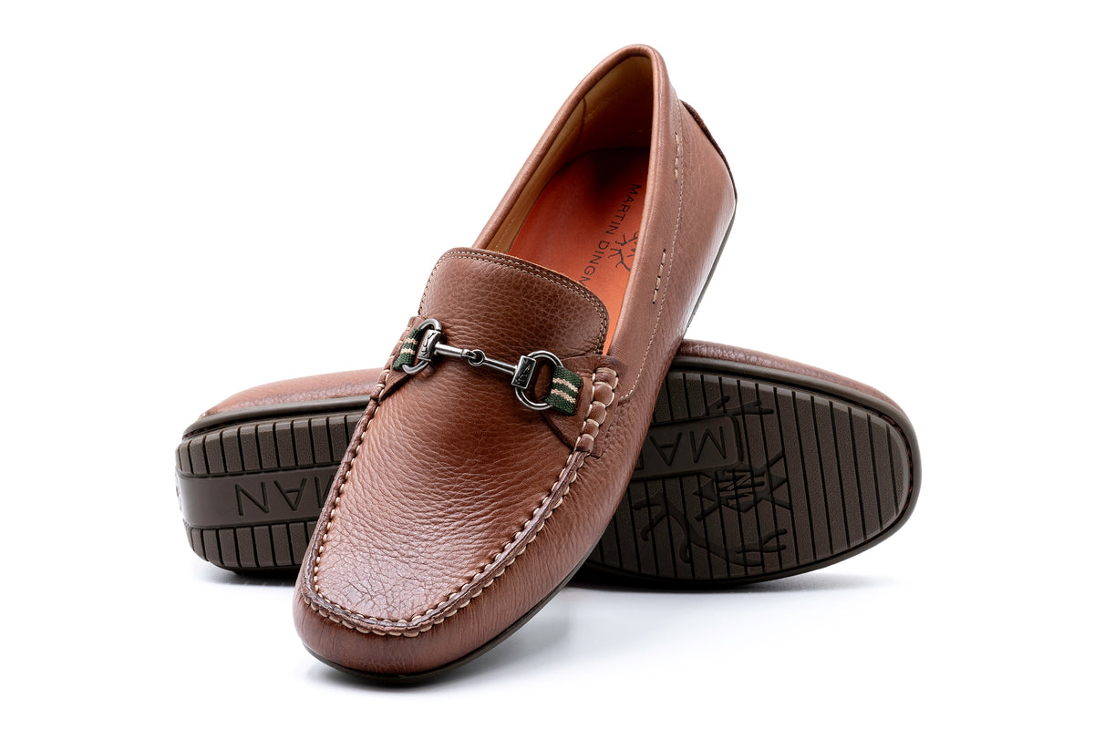 Bermuda Glove Leather Horse Bit Loafers - Havana | Martin Dingman