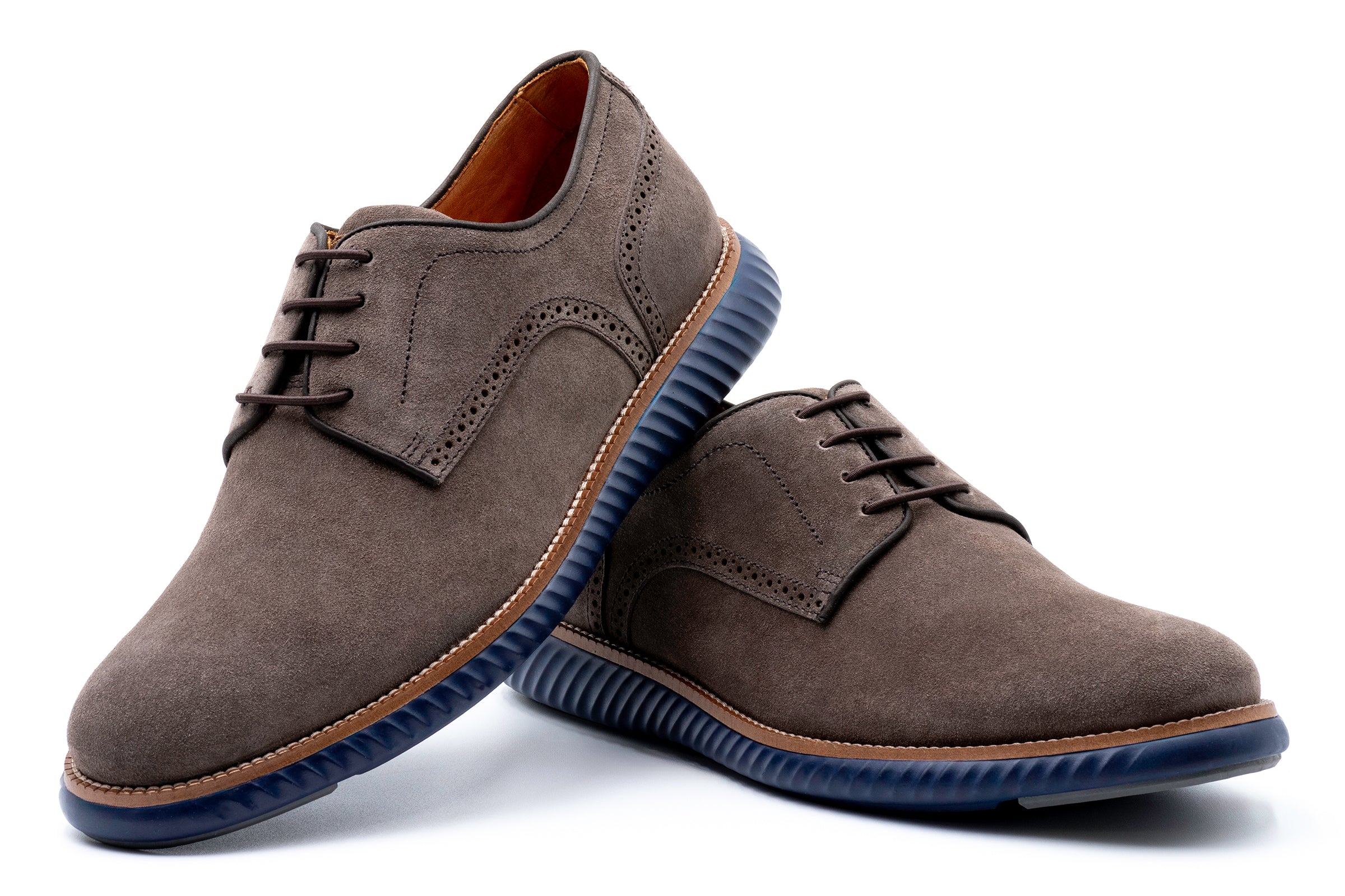 Countryaire Suede Plain Toe - Smoke | Martin Dingman