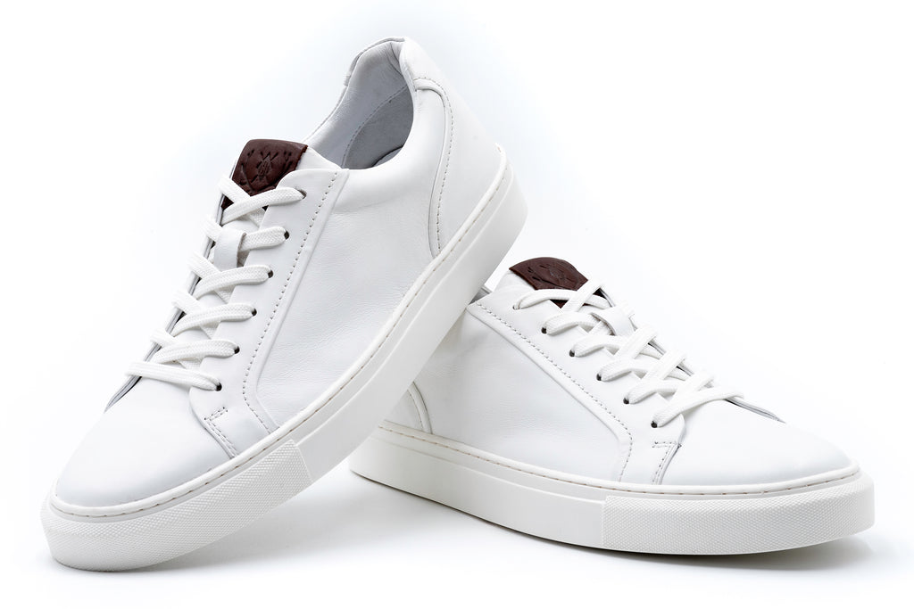 Cooper Sheepskin Sneakers - White | Martin Dingman
